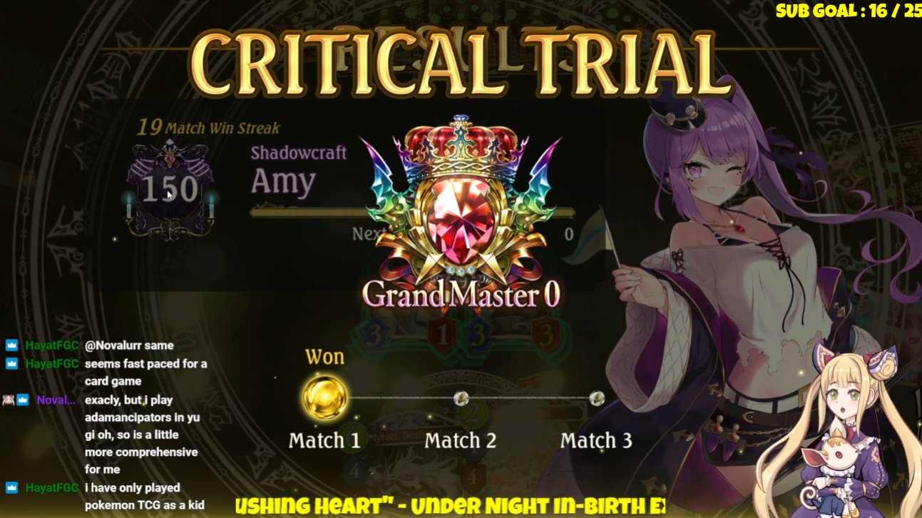 Merp on Twitter: "Managed to get a 19 win streak with Burial Shadow on my GM ranked grind stream ...