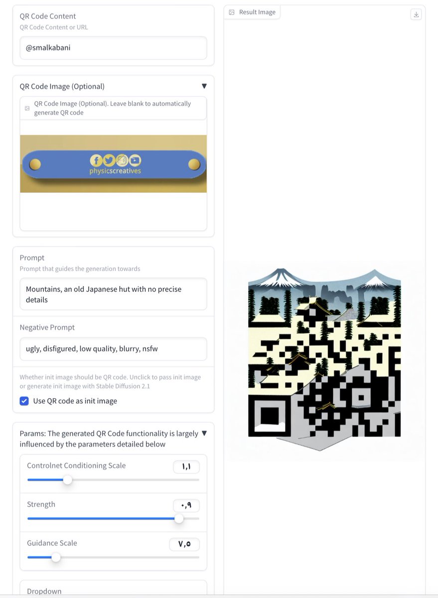 سعيد الكلباني on Twitter: "هل تريد رمز Qr ببلاش؟ https://huggingface.co/spaces/huggingface ...
