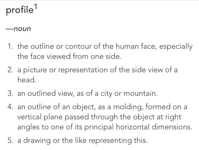 Human Face Profiles Outlines Images
