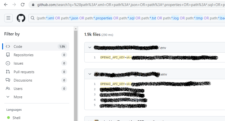 Bipin Jitiya on Twitter: "Find leaked API Keys and Secrets using a single GitHub search query ...