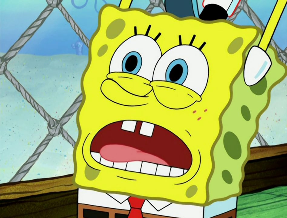 Scared Face Spongebob