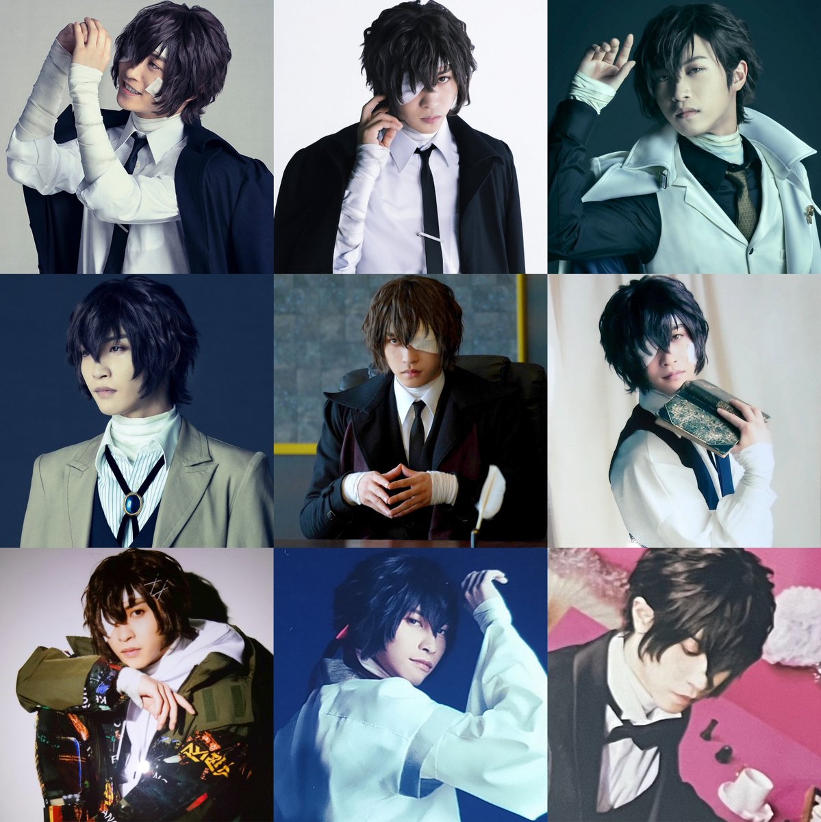 TataMana on Twitter: "Tabuchi Rui as Dazai,Fifteen,Storm Bringer,Dead Apple,Cannibalism,Beast 💜"