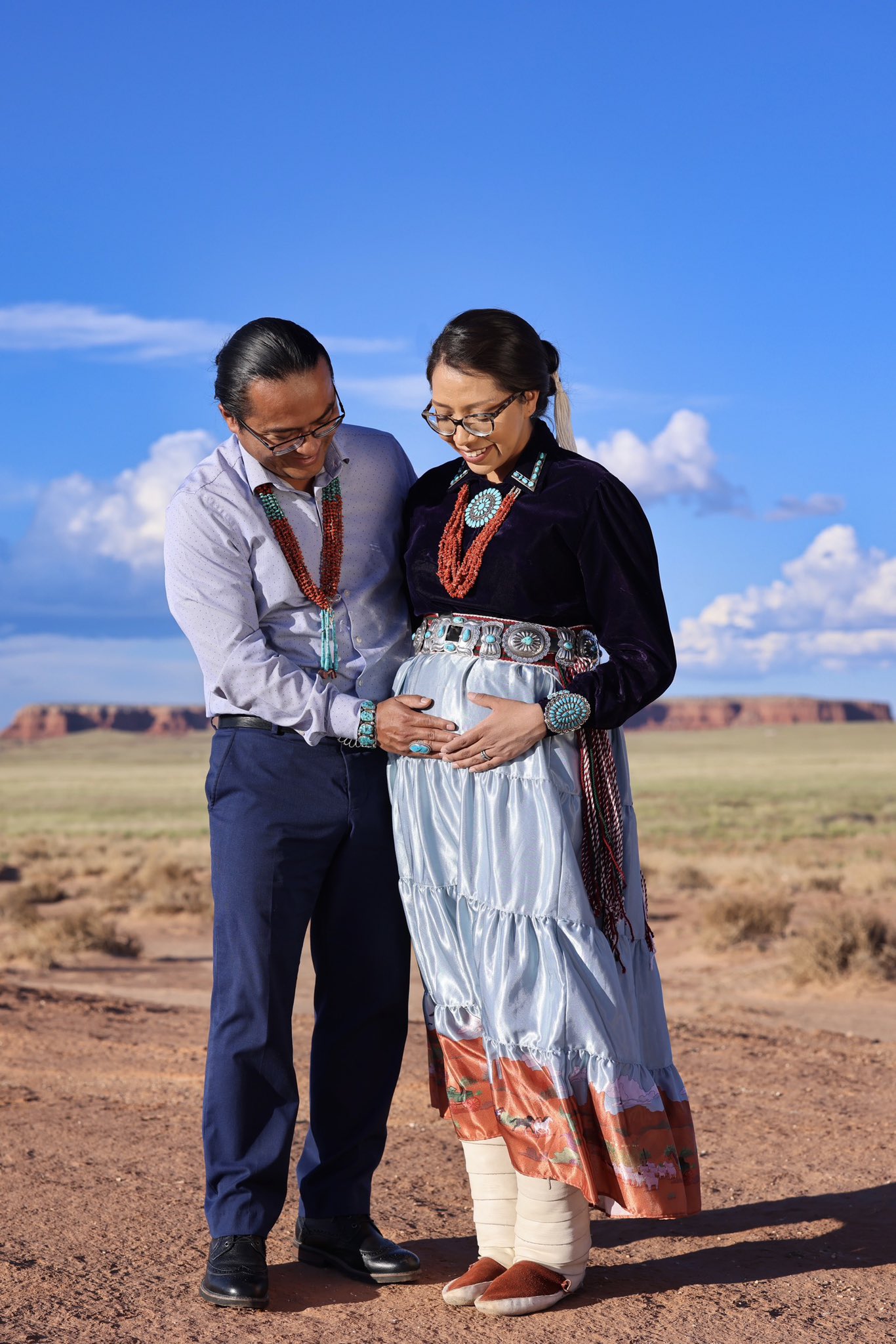 Modern Navajo Family