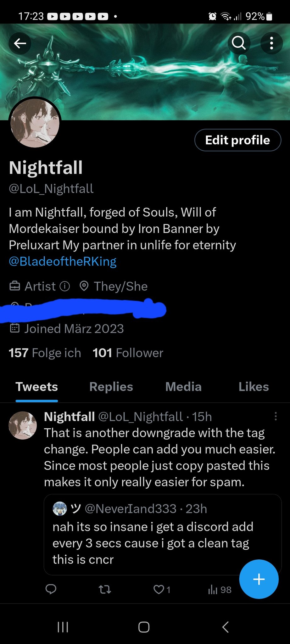 Nightfall on Twitter: "I have met and befriended so many lovely people here and many beautiful ...