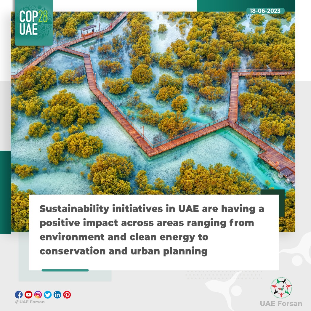 UAE Forsan on Twitter: "Sustainability initiatives in UAE are having a ...