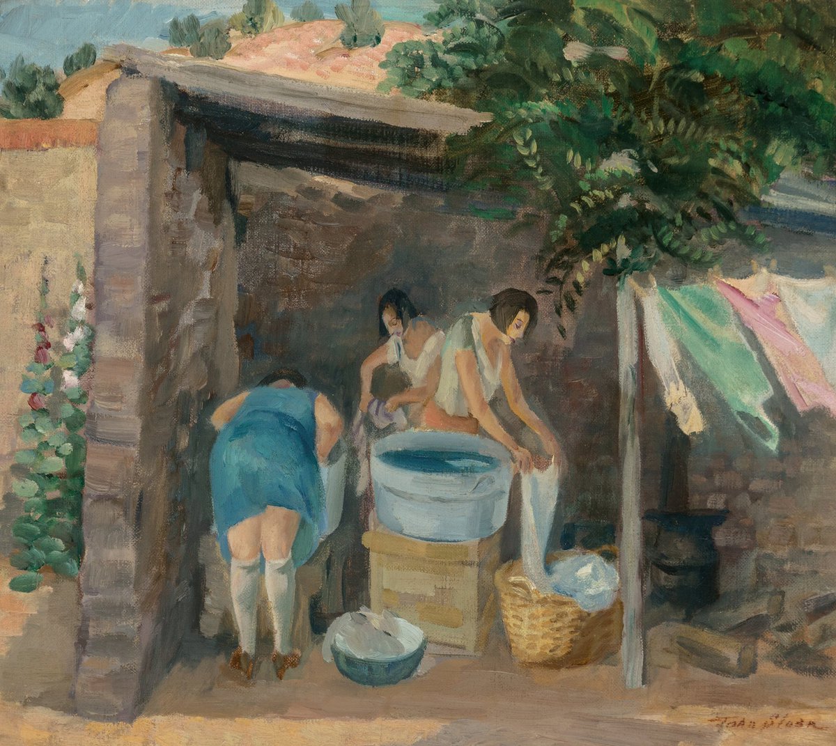여창수 on Twitter: "RT @fatih_kiral: “Wash Day, Santa Fe” (1926) by John Sloan"