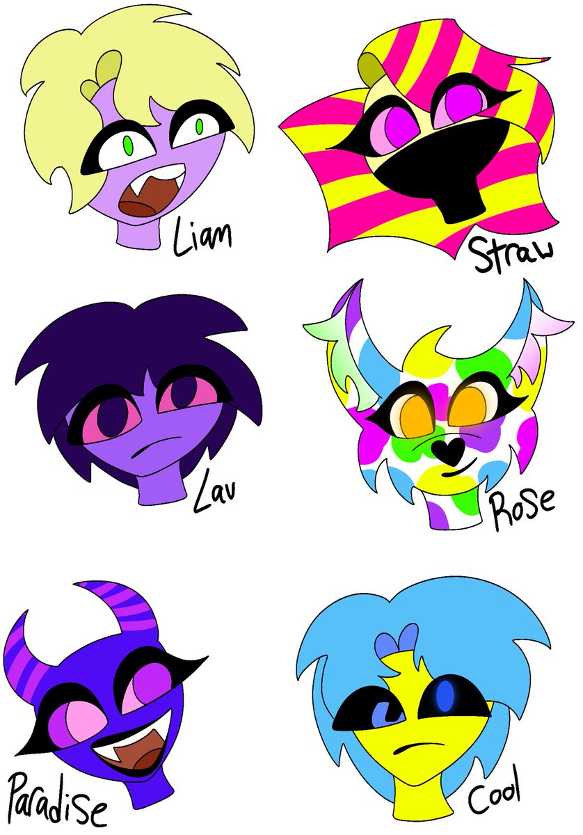 ๐lenexa๐ On Twitter Characters Are Done๐๐ These Are The Last Bit Of