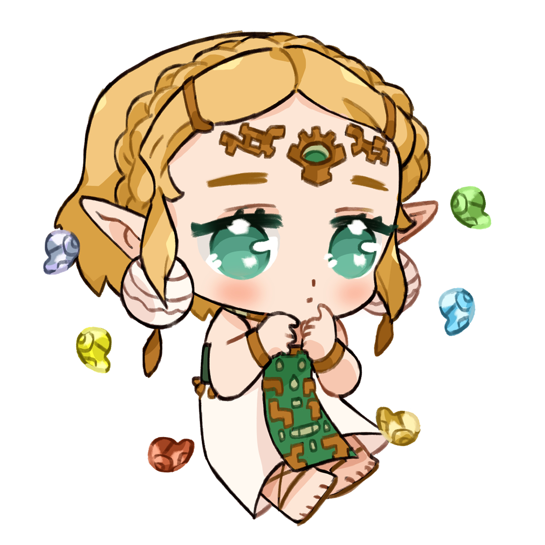 Link And Zelda Chibi Twilight Princess