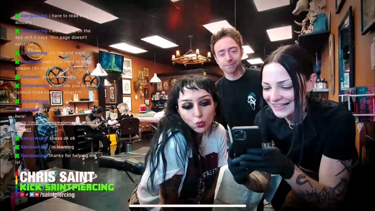 Chris Saint on Twitter: "Tattoo Shop Live feat @ashgrimmx & @celle_tattoo http://kick.com ...