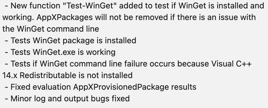 Ben Whitmore | MVP on Twitter: "1.06.18.0 - Bug Fixes and New Function 🐞 🐛 💡 If anyone has been ...