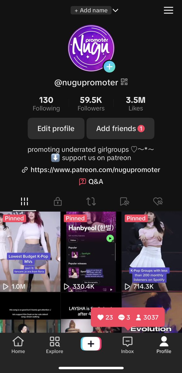 nugu promoter on Twitter: "follow us on tiktok we're nugu there :( http://tiktok.com/@nugupromoter"