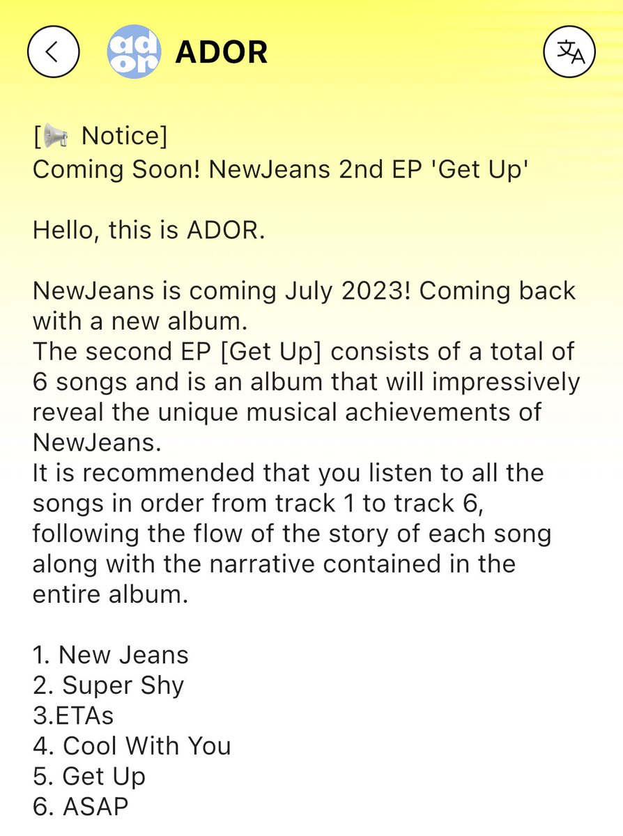 NewJeans Peru on Twitter: "[📰] 230619 — ADOR anuncia el comeback de #NewJeans con su 2do EP que ...