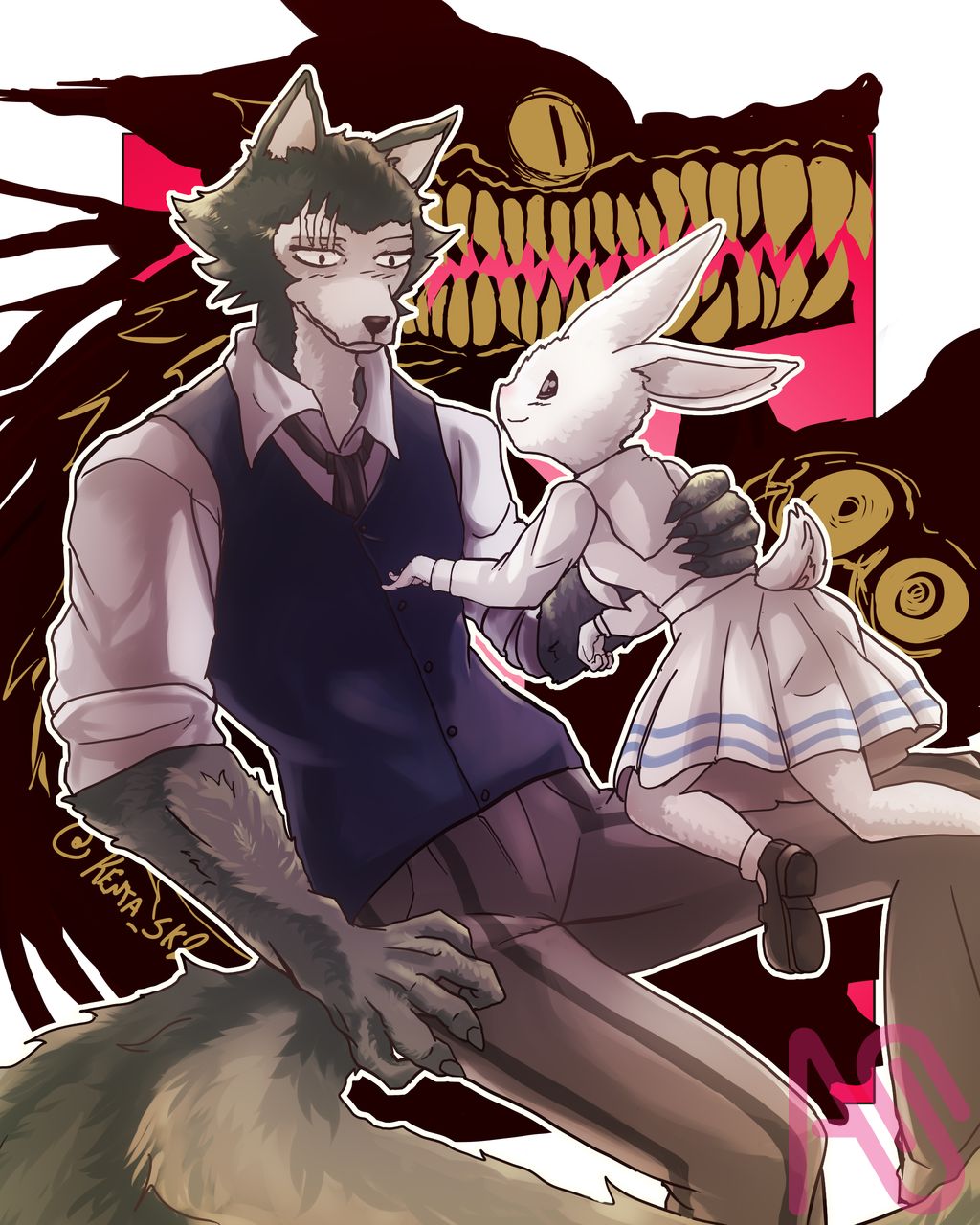 Kenta_sk2 on Twitter: "Haru y Legoshi fanart https://t.co/CfoNJl7m4L #ARTstreet #MediBang #oc # ...