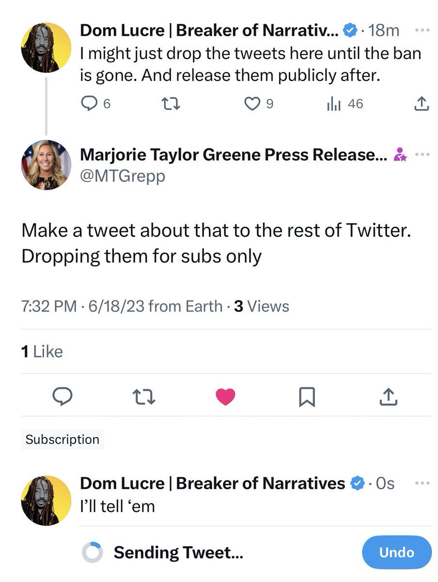 Dom Lucre | Breaker of Narratives on Twitter: "I’ll be dropping my tweets in my subscription and ...