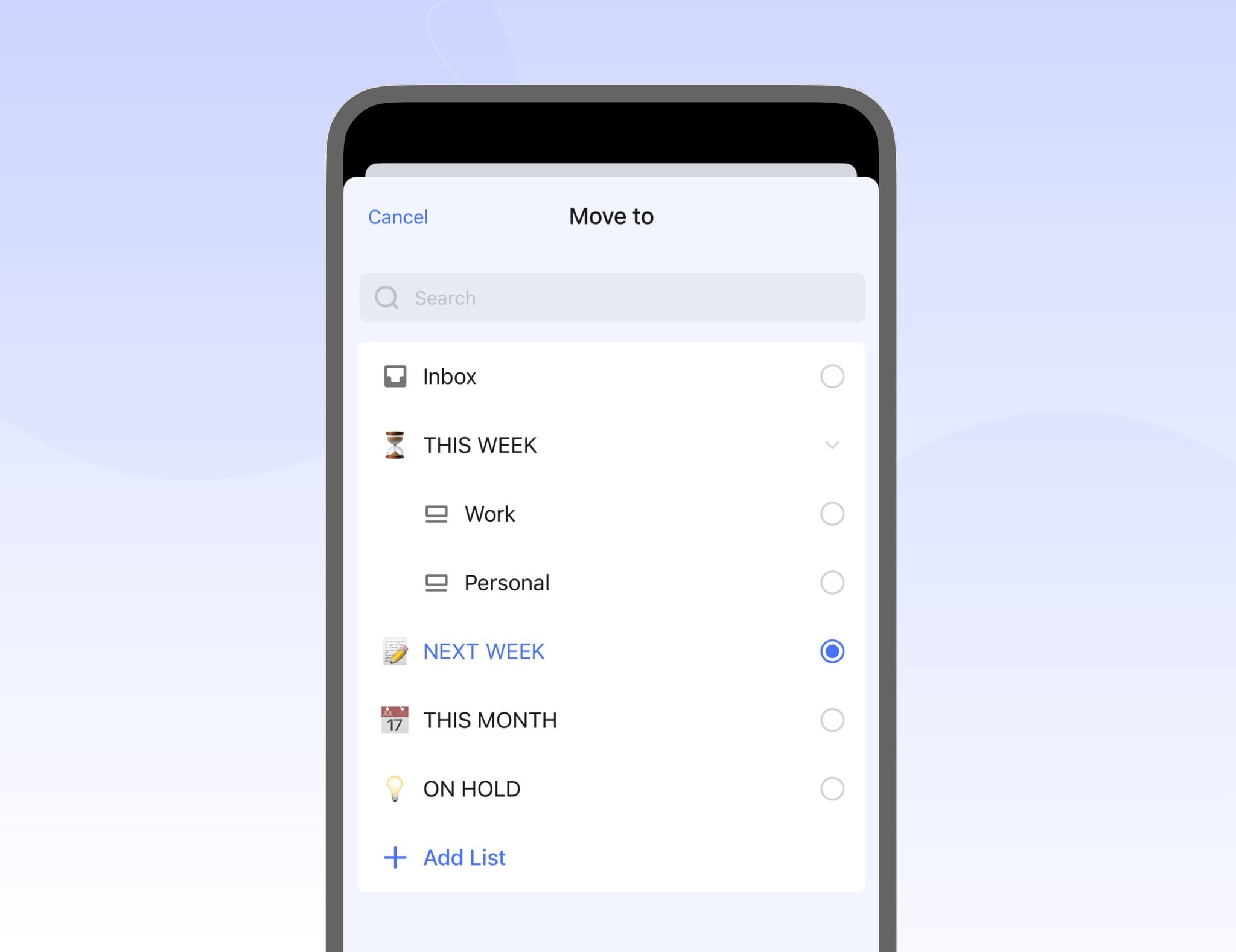 TickTick on Twitter: "🚀 Quick Tip: When moving tasks, you can directly place them into specific ...