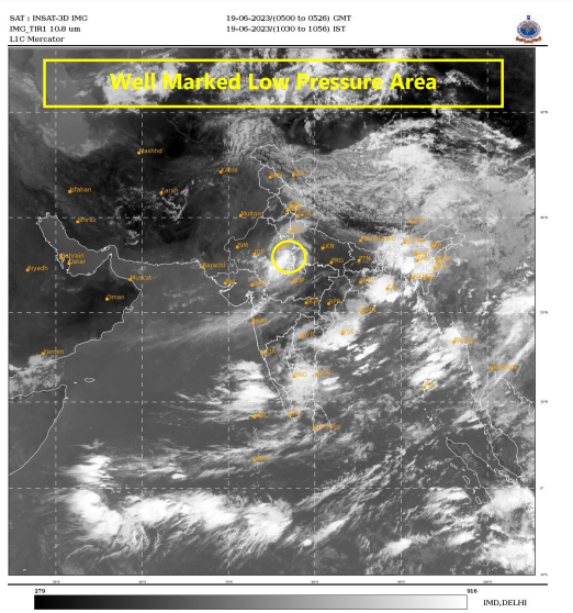 India Meteorological Department on Twitter: "Depression (Remnant of Cyclonic Storm ‘Biparjoy ...