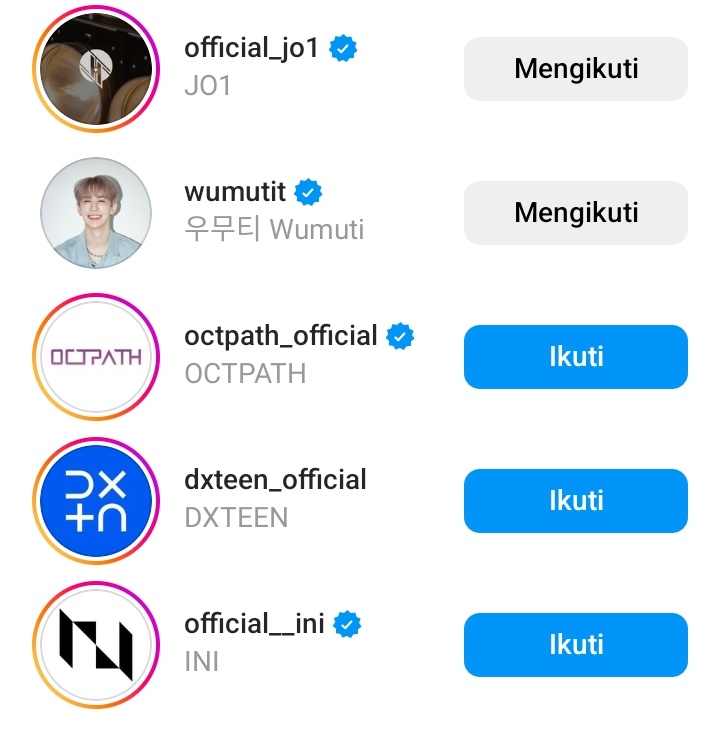 Jesslyn on Twitter: "My anchunni baby following Toma, Octpath, INI, JO1, and DXTEEN 🥺🥺🥺"