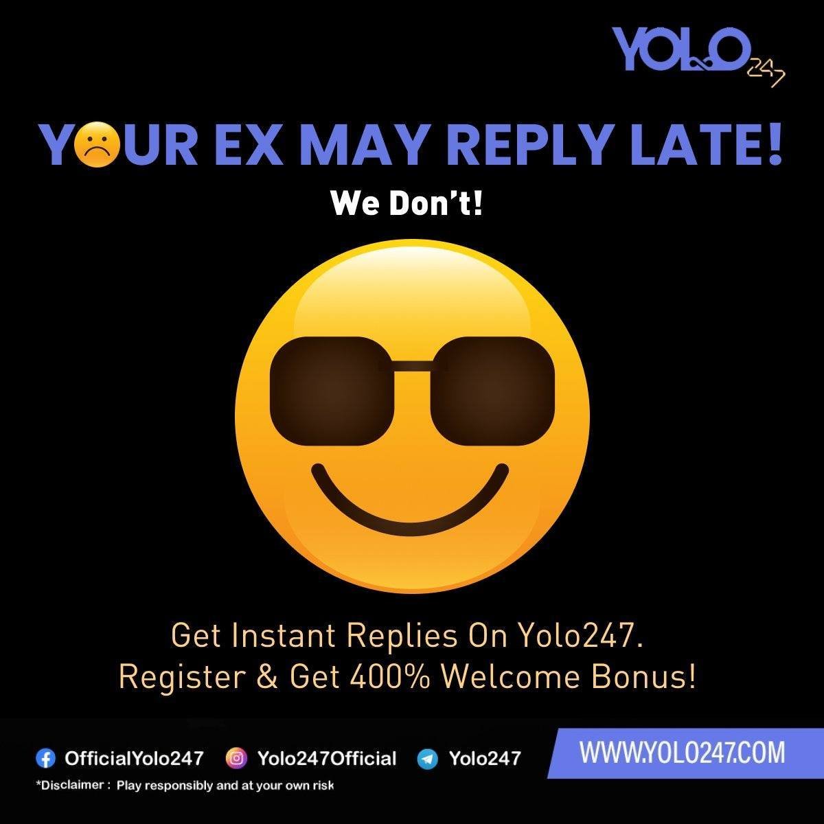 Yolo247 on Twitter: "Leave the waiting game behind with Yolo247. Instant replies are our thing ...