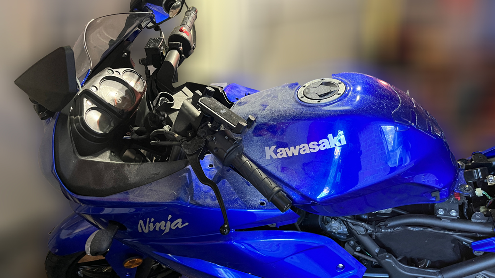 Kawasaki Ninja Wallpaper Blue