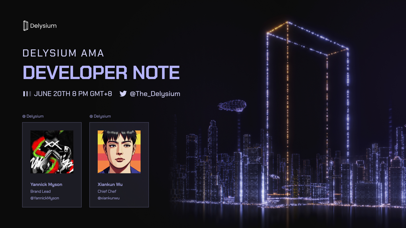 Delysium - $AGI 🟨 on Twitter: "Mark the date! DISCORD AMA - Dev_Note_Q2 | June 20th 20:00 [GMT+8 ...