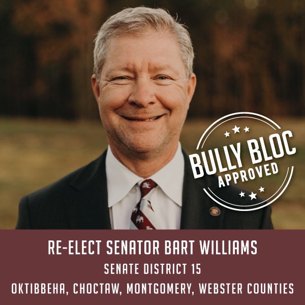 Bully Bloc on Twitter: "Bully Bloc is proud to endorse Senator Bart Williams for re-election ...