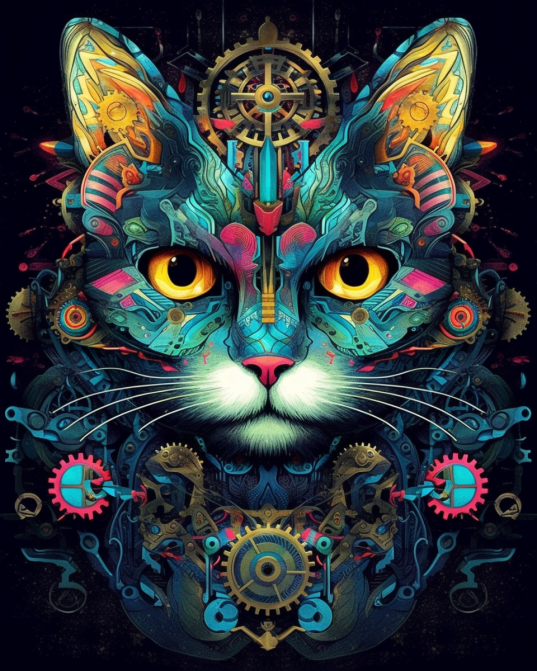 Trippy Cat Iphone Backgrounds