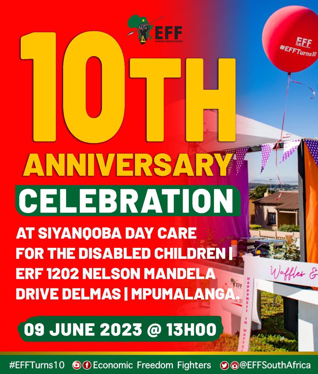 Economic Freedom Fighters on Twitter: "♦️Do Not Miss It♦️ CIC @Julius_S_Malema will lead the EFF ...