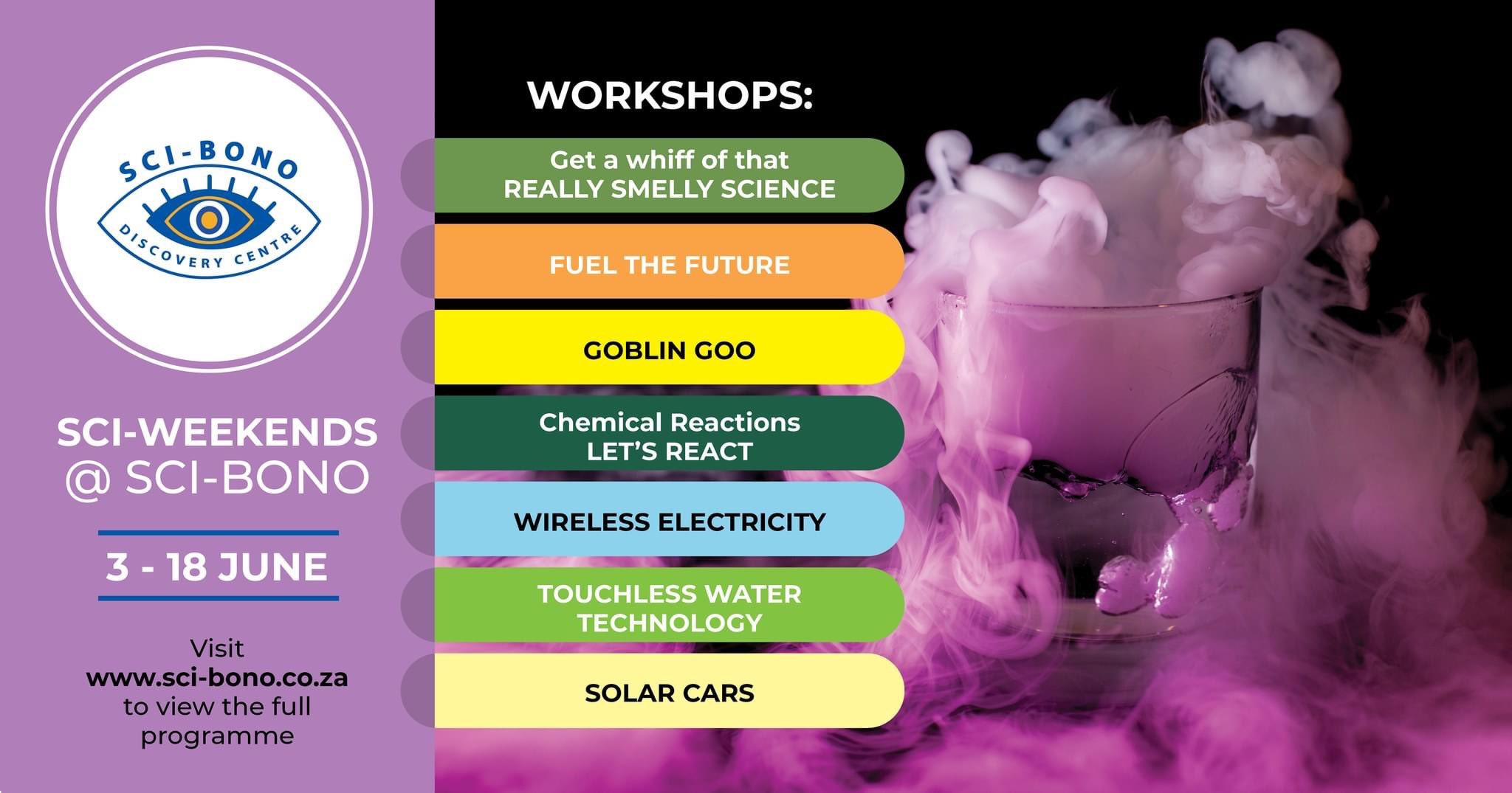 Eskom Expo for Young Scientists on Twitter: "Join @SciBono on the following three weekends (3-18 ...