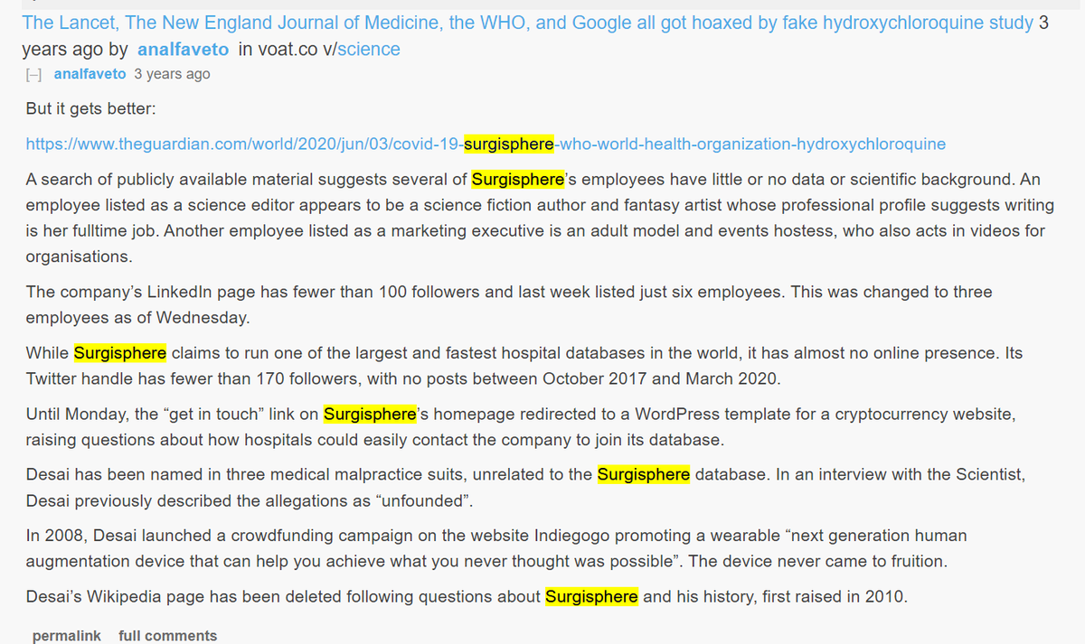 @Jikkyleaks @DanaFarber Surgisphere ?🤔 - Thread from artisbrutal2021 ...