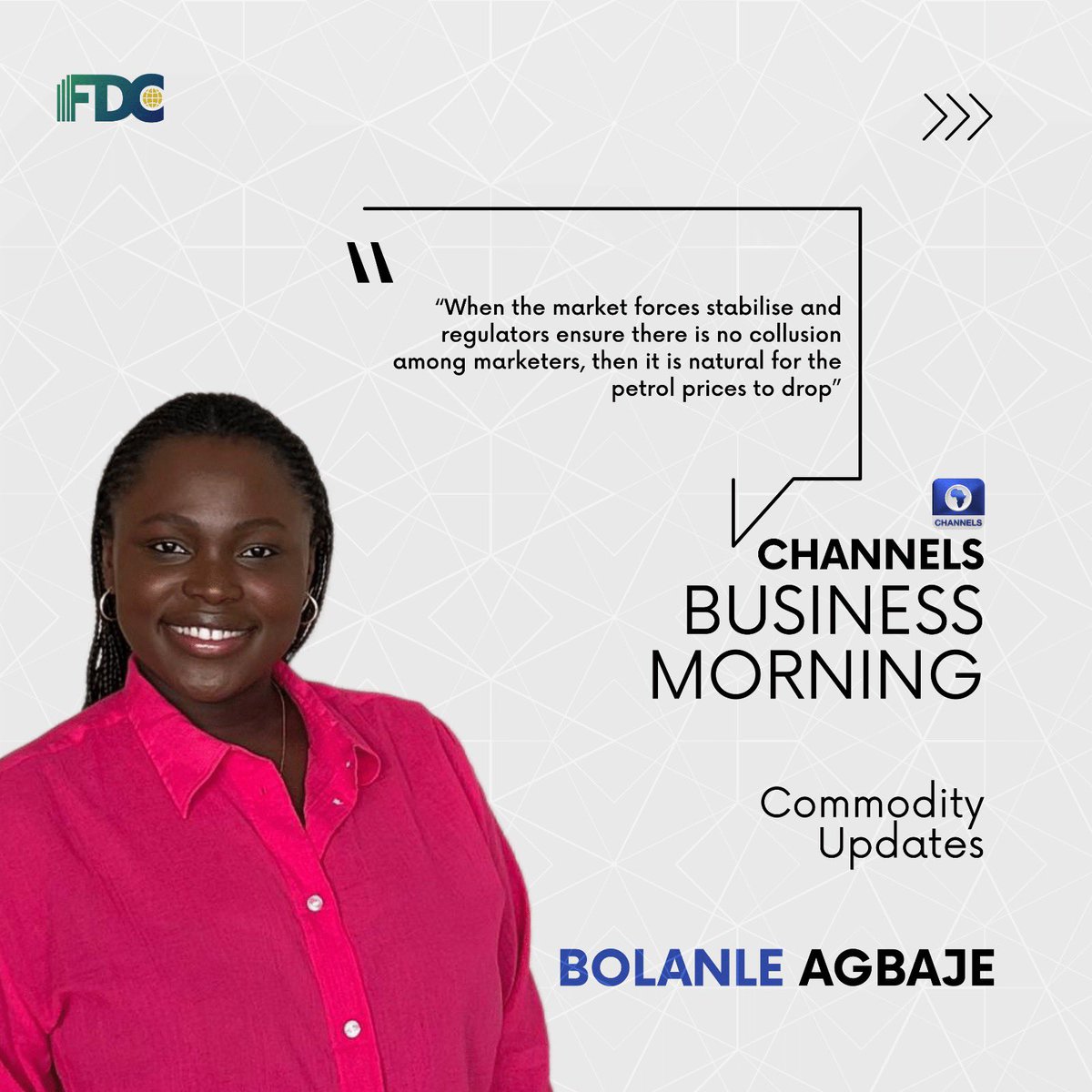 FDC Limited on Twitter: "Our analyst, Bolanle Agbaje gave a detailed commodities update on ...