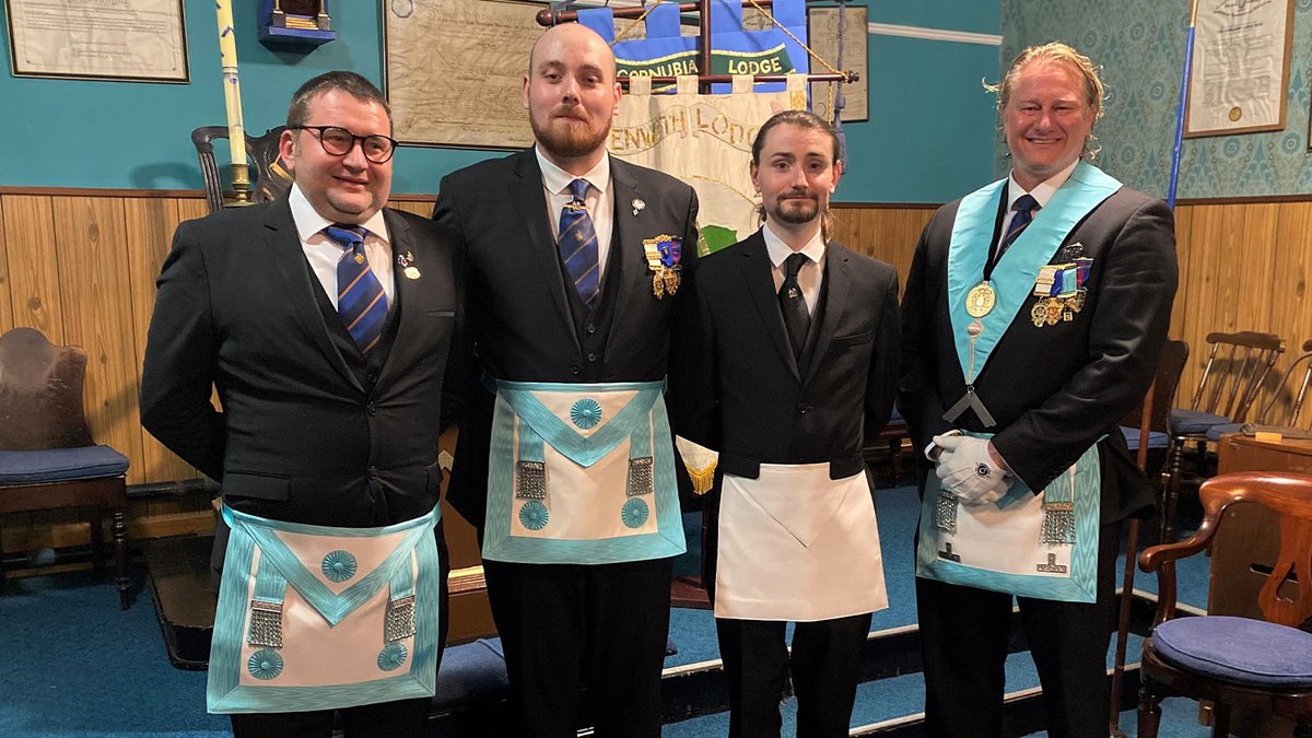 Freemasonry Today on Twitter: "In a first for Cornish Freemasonry, Ben Evans guided his partner ...