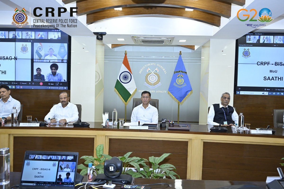 🇮🇳CRPF🇮🇳 on Twitter: "In the presence of Sh @sthaosen DG @crpfindia, #CRPF signed an MoU with ...
