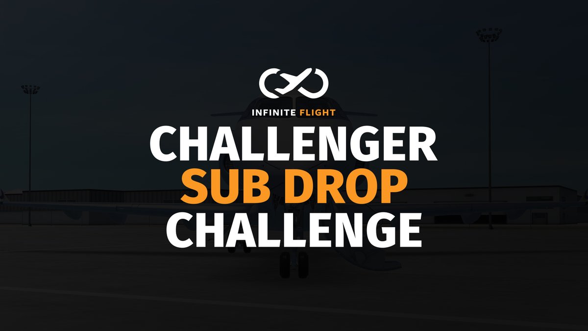 Infinite Flight on Twitter: "🚨CHALLENGER SUB DROP!🚨 Your mission to win a 1-month subscription ...