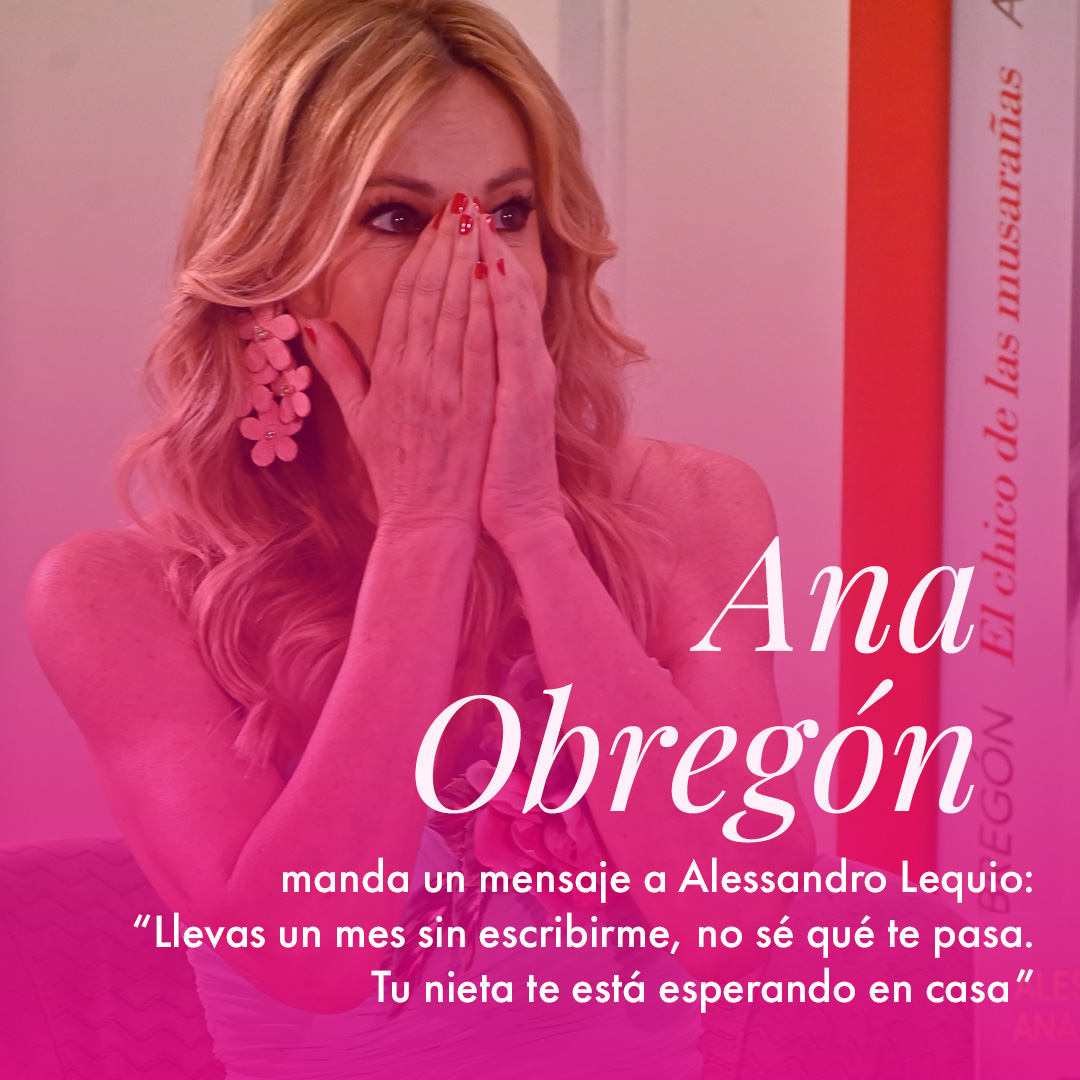 divinity on Twitter: "📝 Ana Obregón manda un mensaje a Alessandro Lequio: "Ana Sandra es tu ...