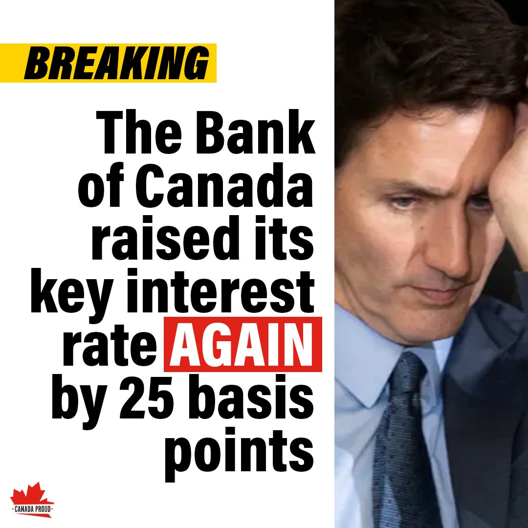 #TrudeauMustGo on Twitter: "RT @WeAreCanProud: #BREAKING: More bad news for Canadians thanks to ...