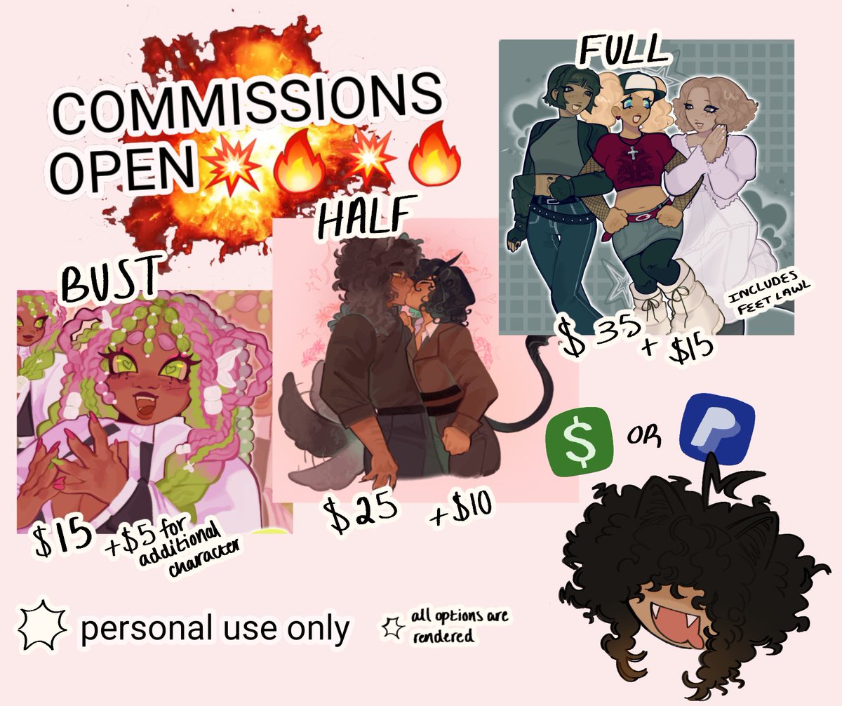 jay | comms open on Twitter: "opening 5 slots hai👍🏼 more info in my carrd