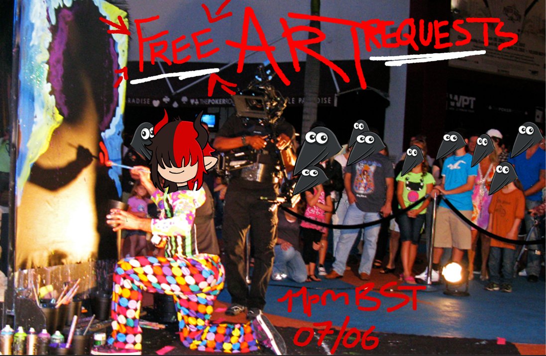 KROWFANG on Twitter: "NOUUUU FLIPPING WAY!!! FREE!? FREEEEE?!?! FREE ART REQUESTS TO BE DONE BY ...