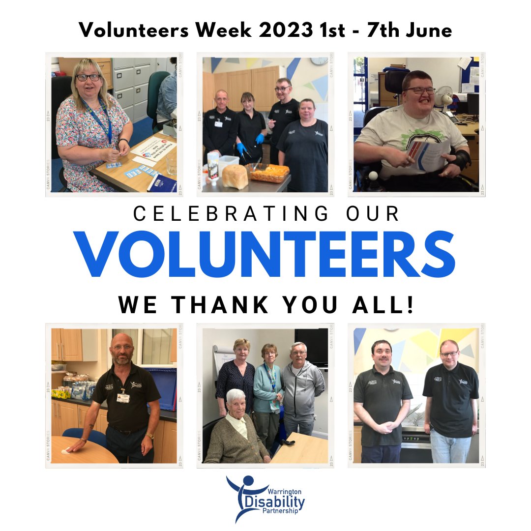 Warrington Disability Partnership on Twitter: "This #VolunteersWeek, we want to say a huge thank ...
