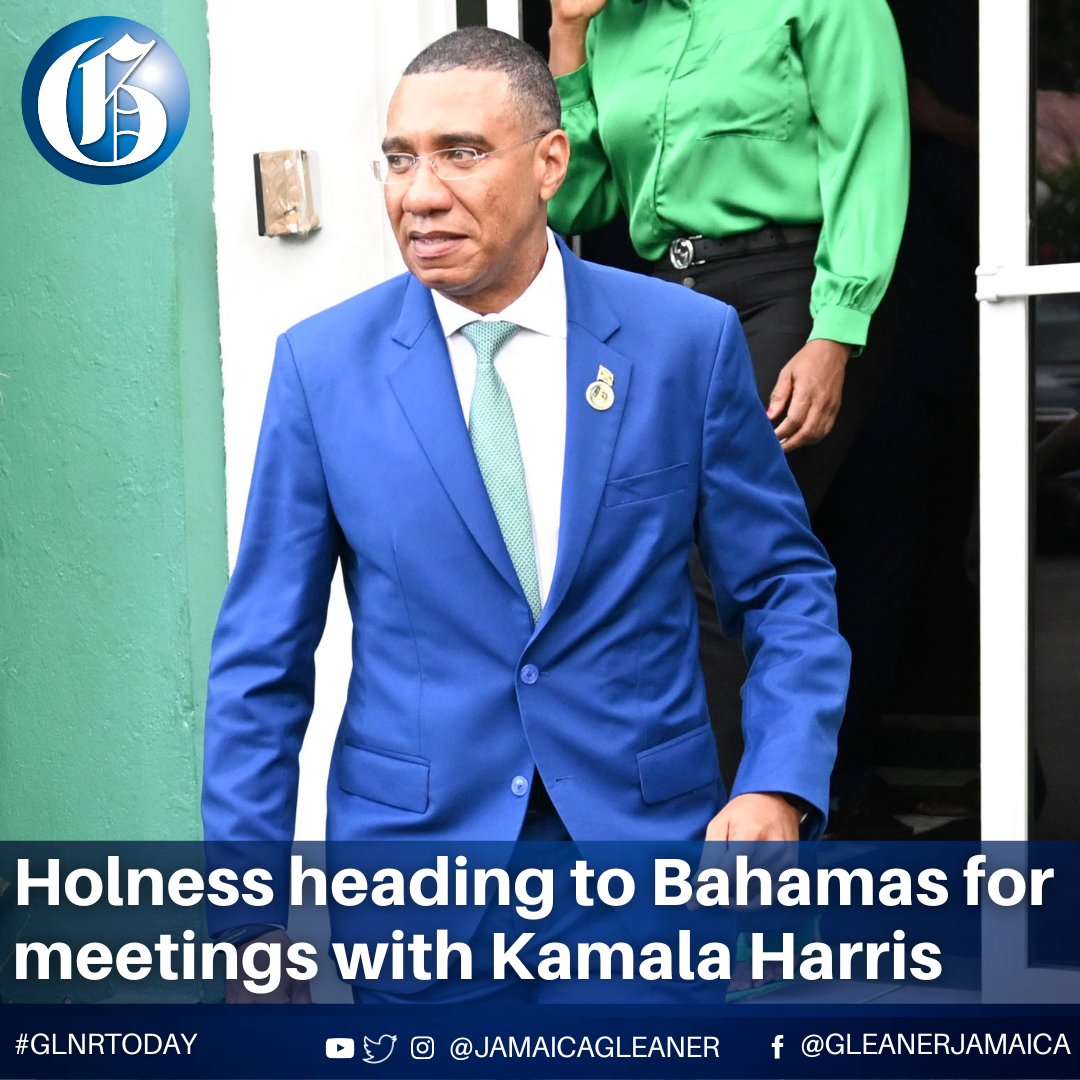 Jamaica Gleaner on Twitter: "Prime Minister Andrew Holness is scheduled to depart Jamaica today ...