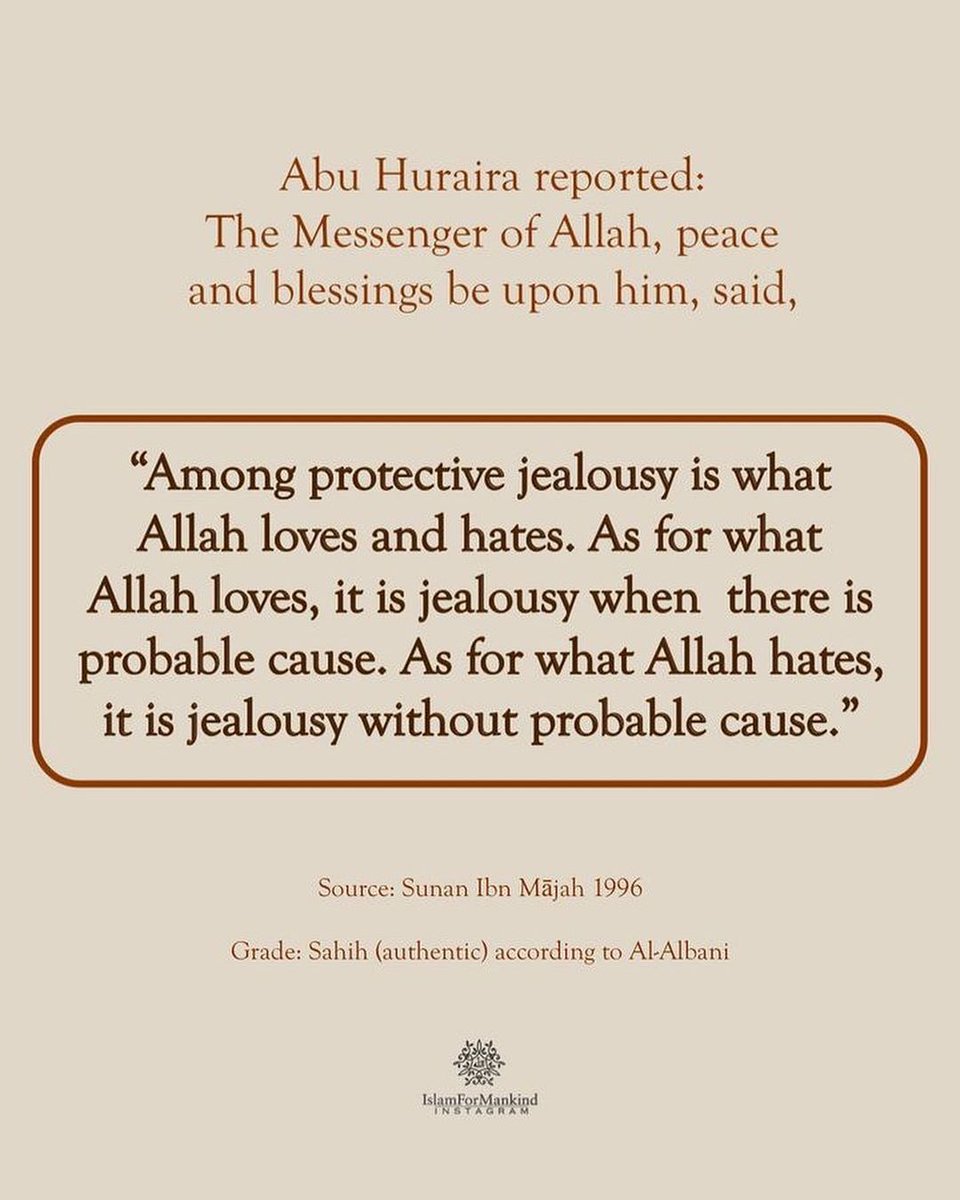 Gheerah, Protective Jealousy That Allah Loves And Hates.🛡️ THREAD ...