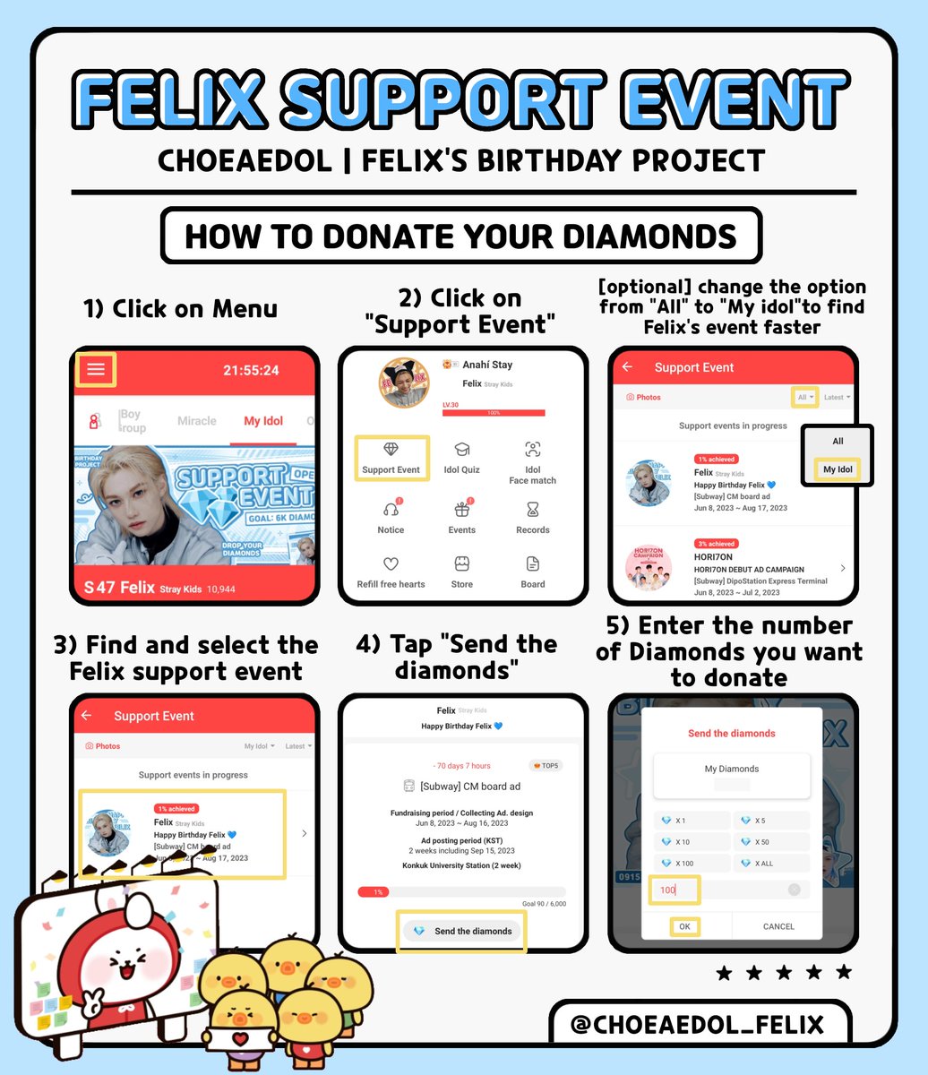 FELIX CHARTS on Twitter: "RT @CHOEAEDOL_FELIX: [🚇💎] #FELIX'S SUPPORT EVENT PROJECT BOM DIGI DIGI ...
