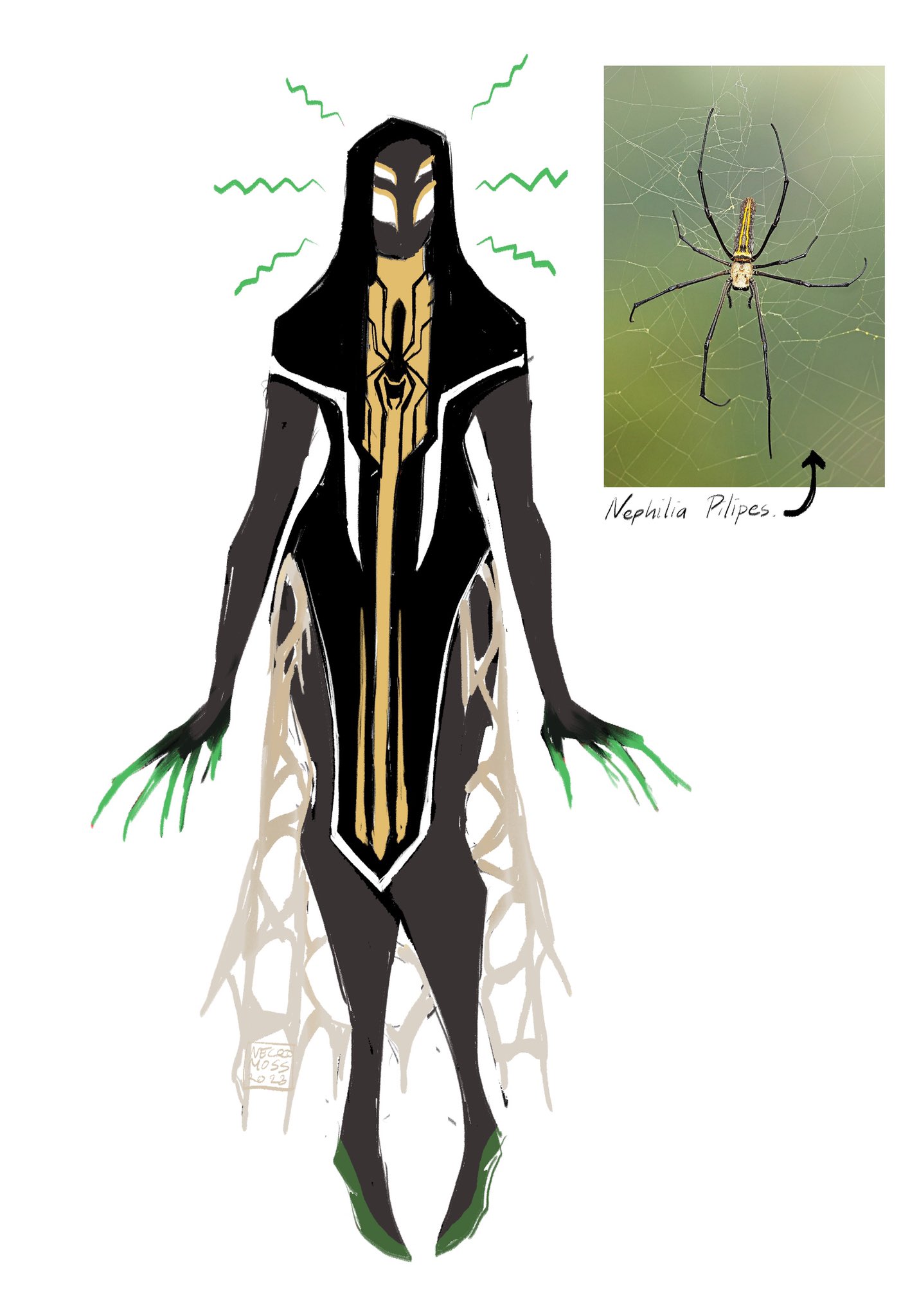 moss on Twitter: "M,,my #spidersona based on a spider native to SEA idk what to call her yet🫣🫣 ...