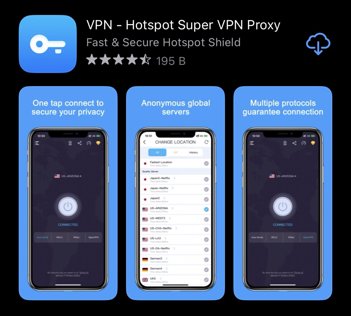 Hera 🧚‍♂️ on Twitter: "vpn önerim ektedir; https://apps.apple.com/tr/app/vpn-hotspot-super-vpn ...