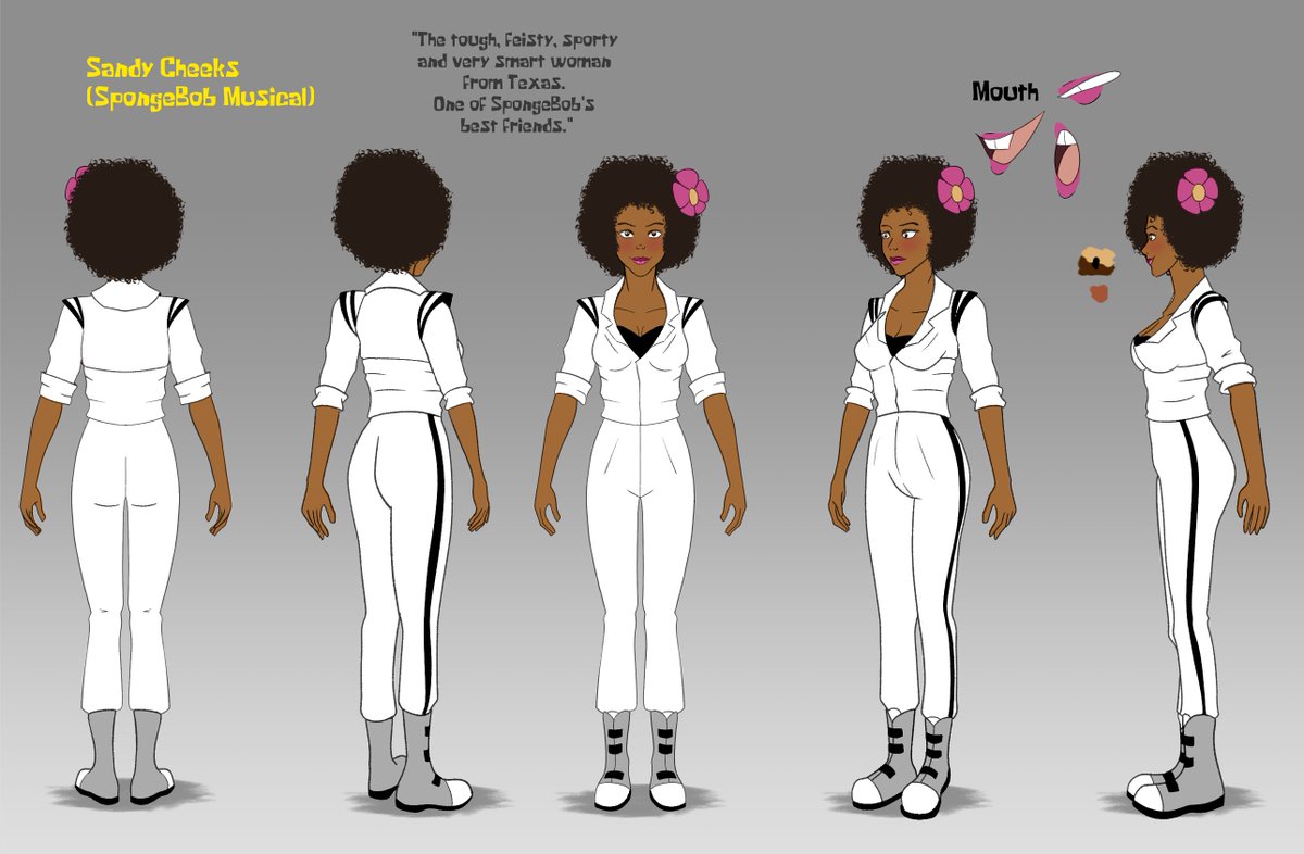 Missplayer30 (COMMISSION'S OPEN) on Twitter: "Character reference sheet - Sandy Cheeks (Musical ...