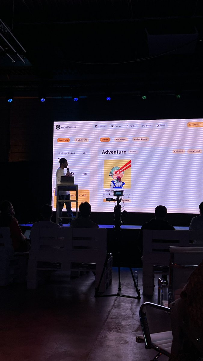 Smith.apt | Aptos Hackathon Amsterdam on Twitter: "Repping the Monkes at the #Aptos Hackathon ...