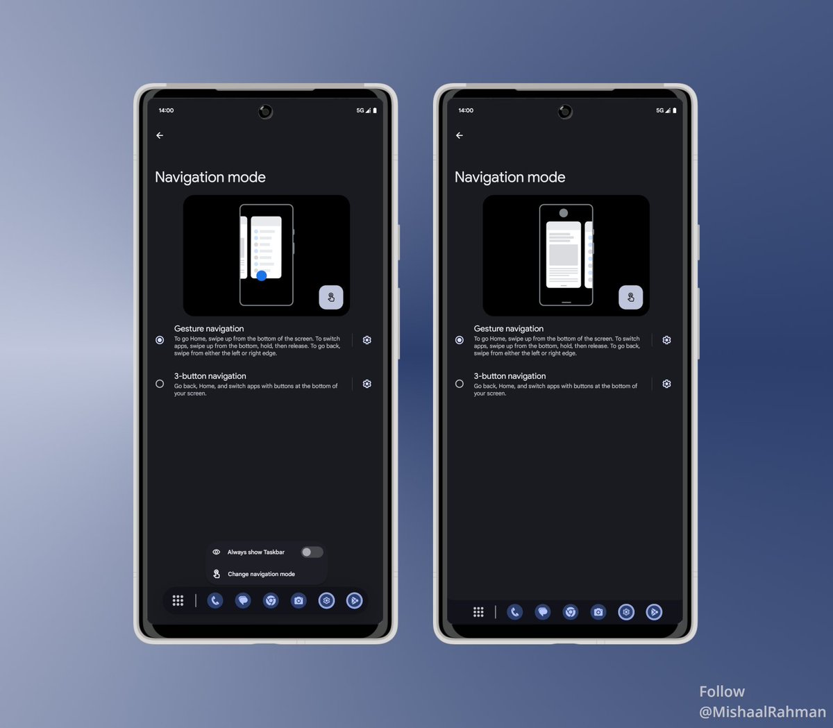 Mishaal Rahman on Twitter: "Android 14 Beta 3 prepares to add a long-press context menu for the ...