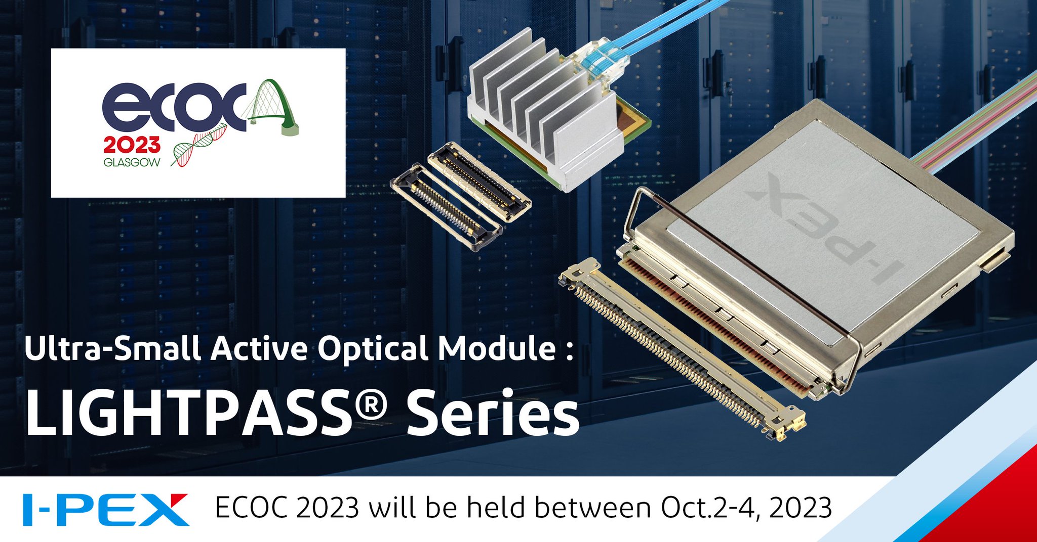 I-PEX on Twitter: "I-PEX will exhibit E-to-O (electrical-to-optical) & O-to-E conversion ...