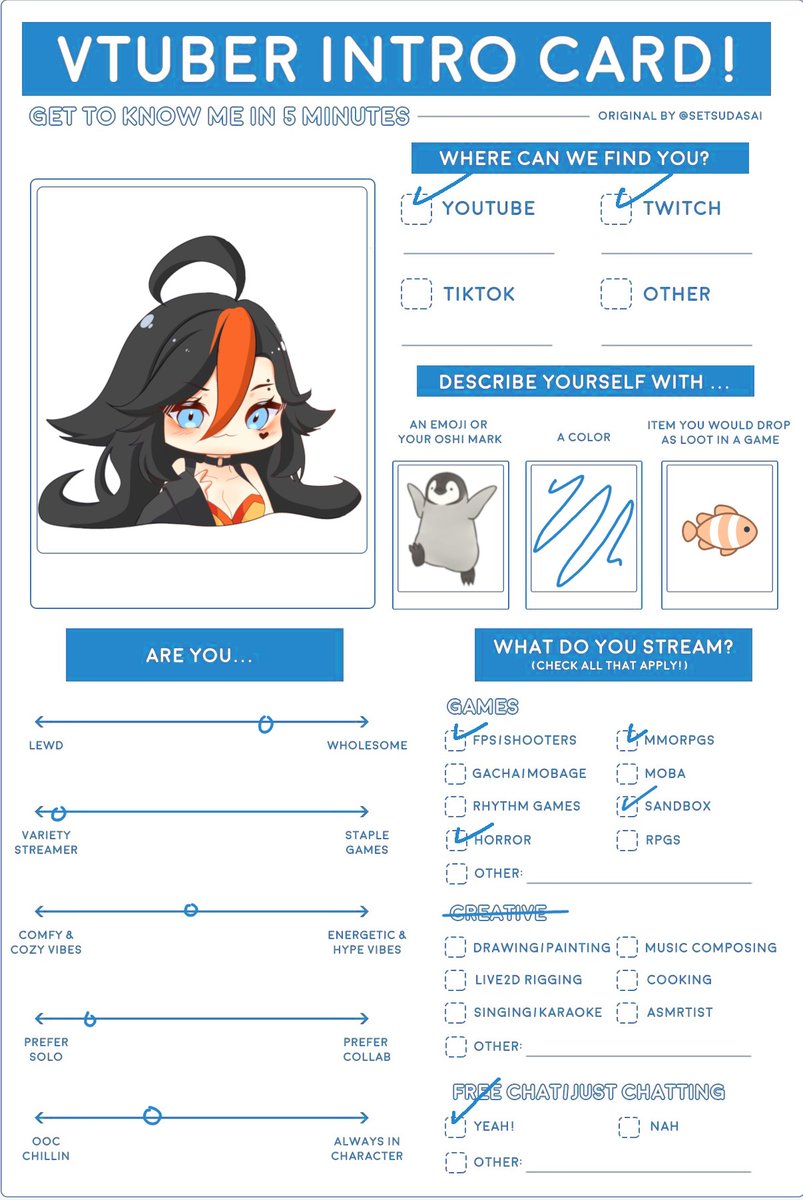 Peri ๐ง Penguin Vtuber On Twitter Quickly Threw This Together Since