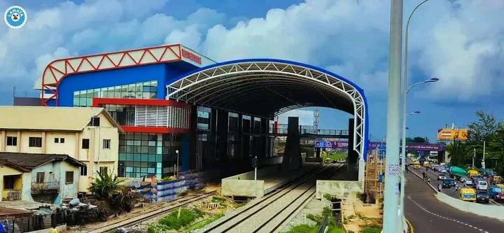 Journalist KC on Twitter: "Ikeja Train Station of the ongoing Red Line Rail Project connected ...