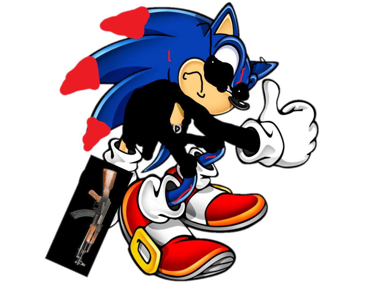 Gangster Sonic With A Gun